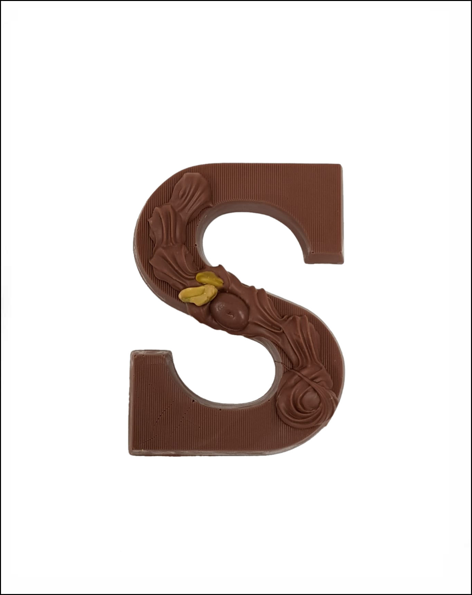 Melk chocoladeletter klein – PatisserieVermeer